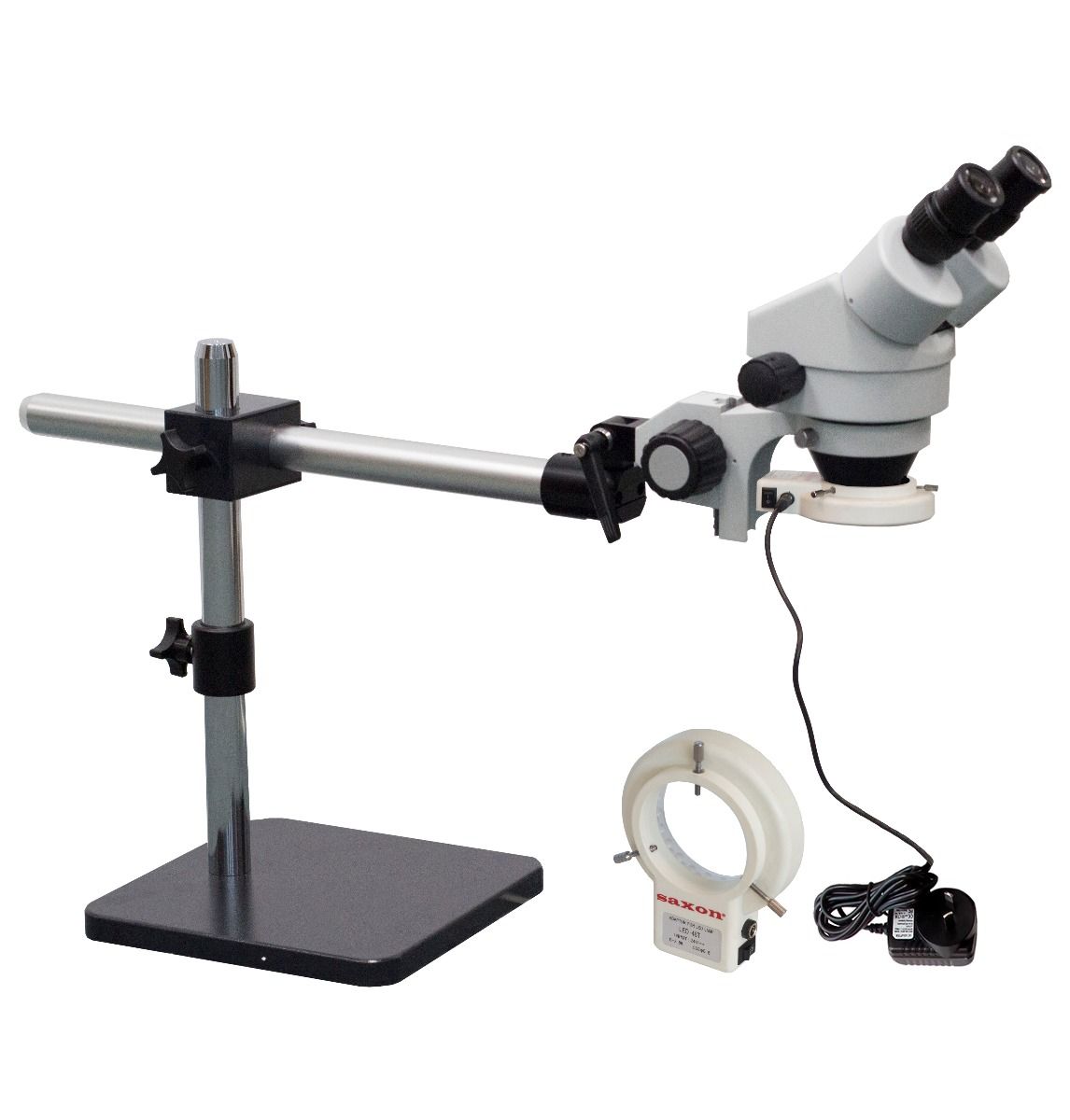 stereoscopic microscope labeled